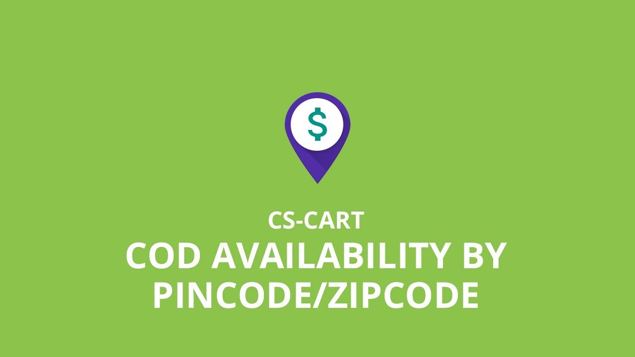 CS-Cart COD Availability By Pincode/Zipcode - YouTube