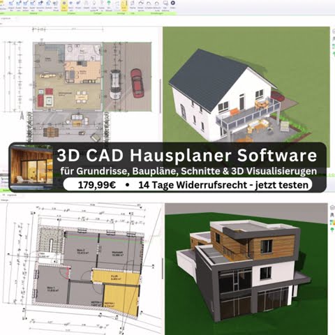3D CAD Hausplaner Software von Plan7Architekt - YouTube