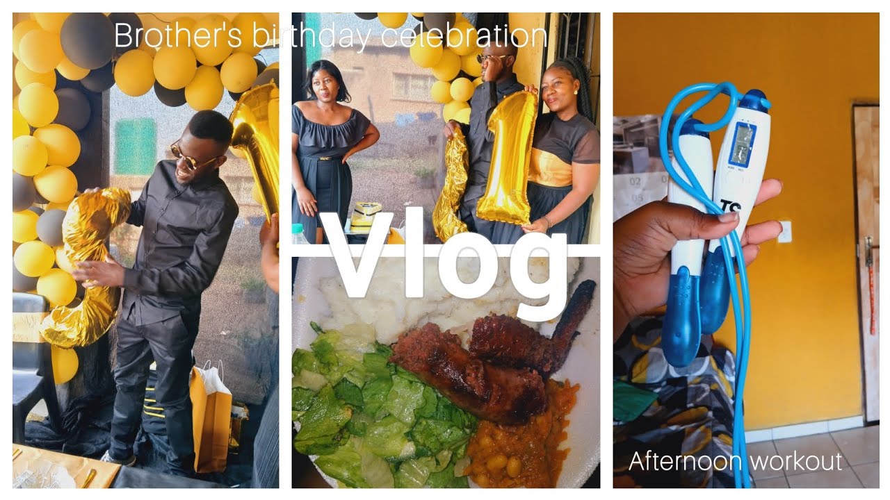 My brother's 21st birthday party | afternoon workout | making dinner ...
