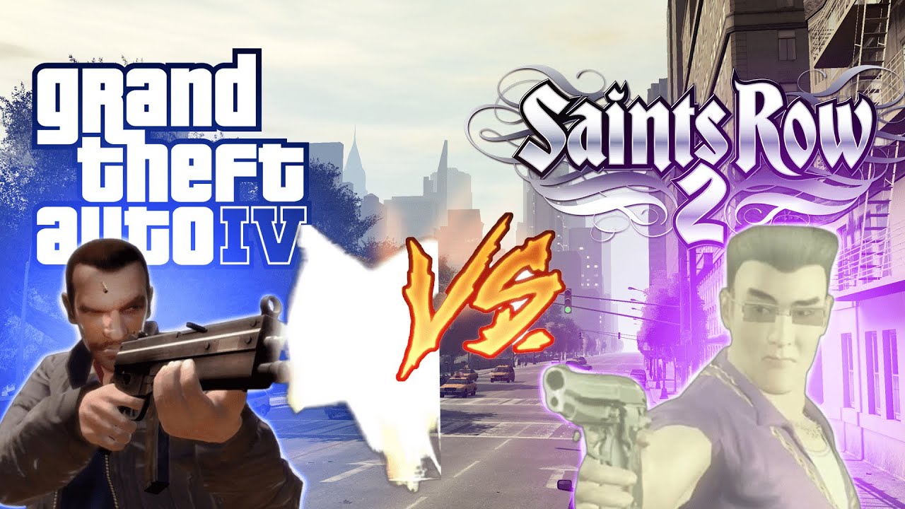 Ultimate comparison||Saints Row 2 vs GTA 4||physics and details ...