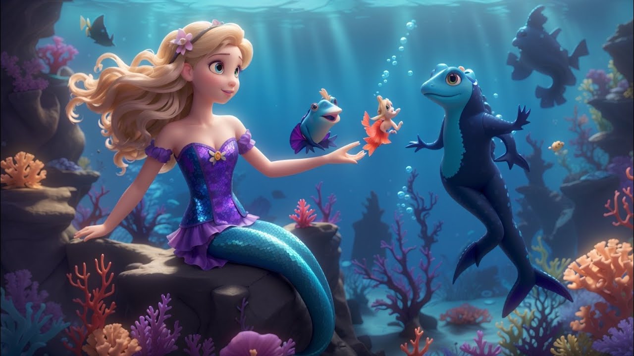 Rapunzel and Pascal Underwater Adventure | Bedtime Stories For Kids ...