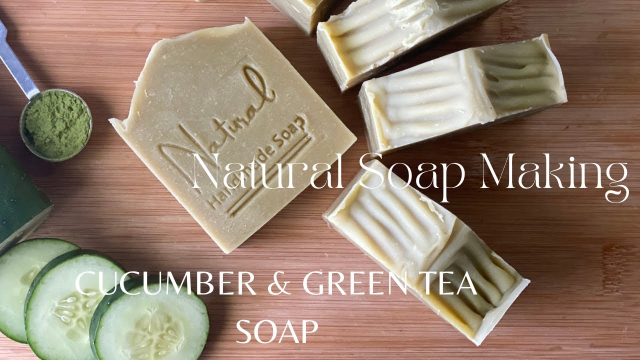 HOW TO MAKE CUCUMBER & GREEN TEA SOAP (COLD PROCESS SOAP MAKING) - YouTube