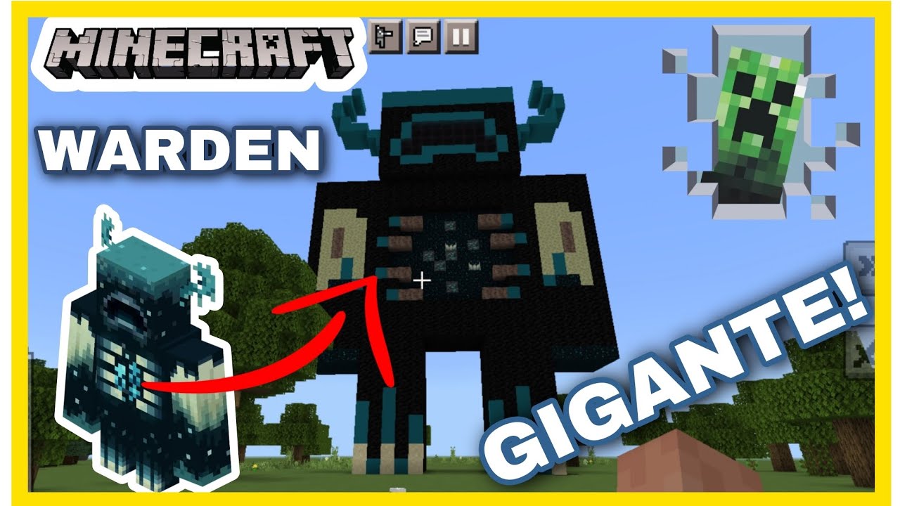 Mega Construcción de Warden en Minecraft [reto haciendo un Warden en ...