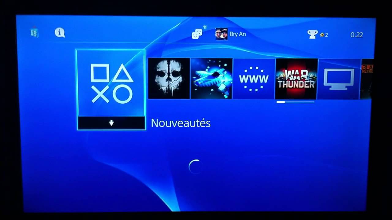 Présentation du menu PS4 ! - YouTube