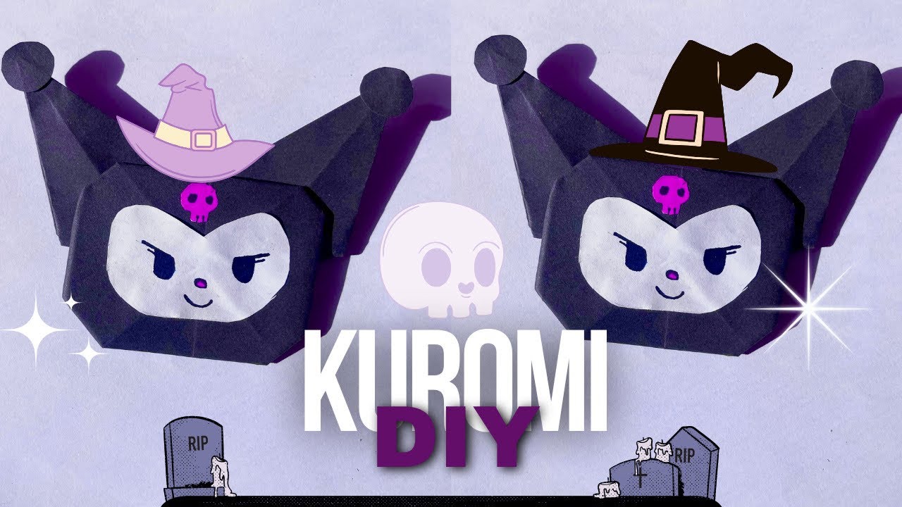 DIY Kuromi | Easy Paper Craft | Make Kuromi with Paper in 3 mint - YouTube