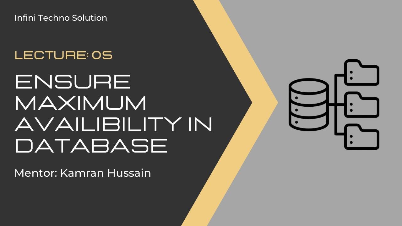 Lecture 5:Oracle Database Availability Features | Complete Course for All Students - YouTube