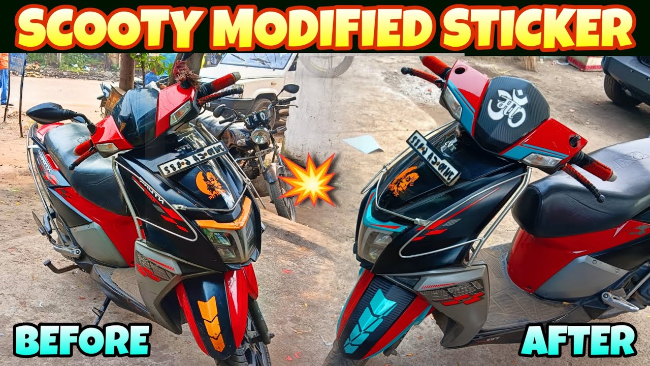 2024 Scooty Modified Sticker Design ll #trending #viralvideo #dhanbad ...