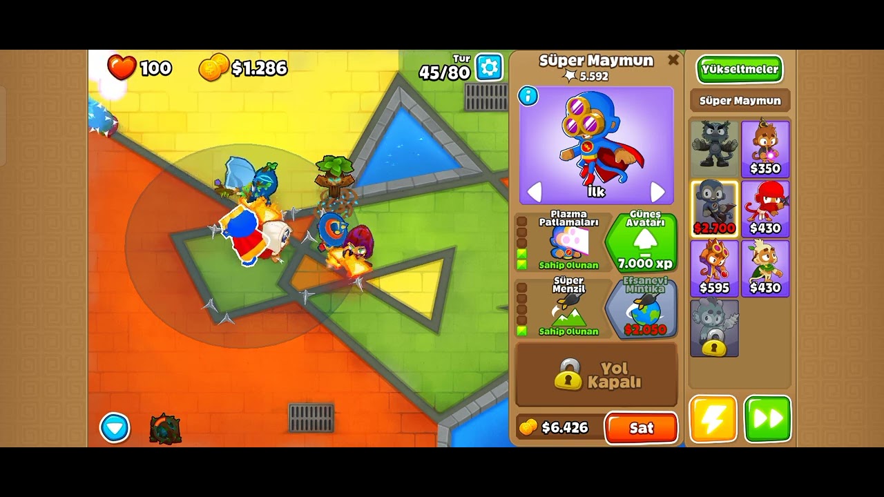 SADECE SİHİRLİ MAYMUNLARLA OYNADIM / Btd 6 - YouTube