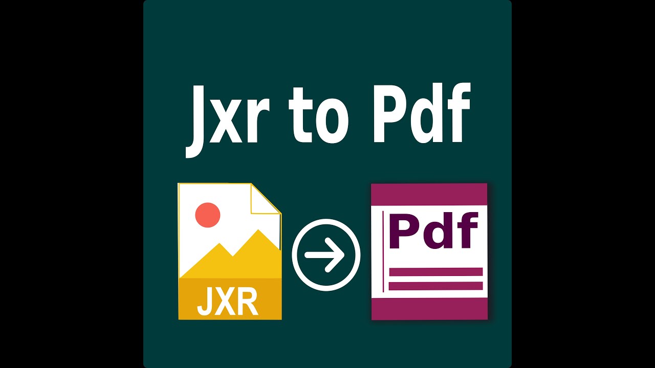 Jxr to Pdf - YouTube