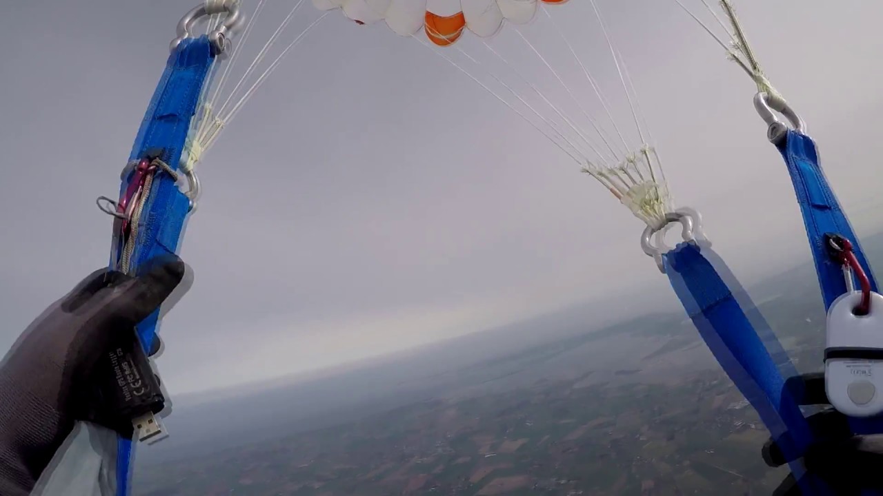 Nexø II parachute - opening sequence - YouTube