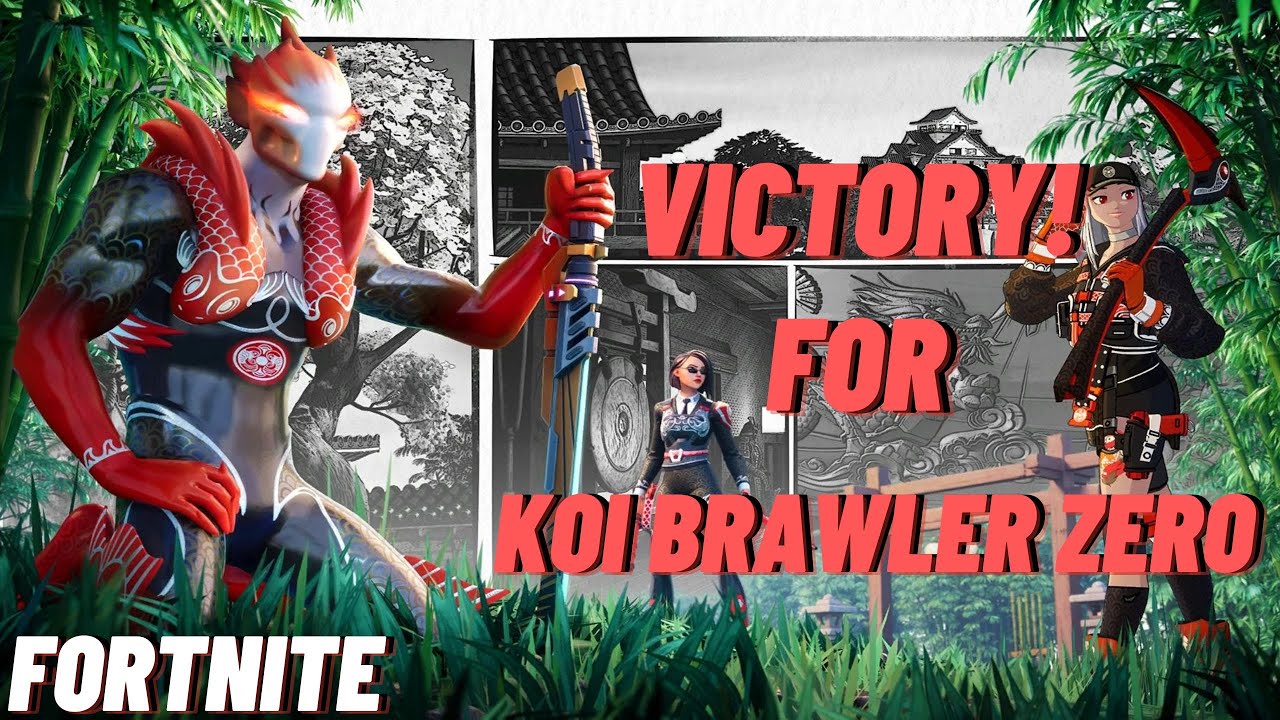 Victory! for KOI BRAWLER ZERO in a FORTNITE Solo Match. - YouTube