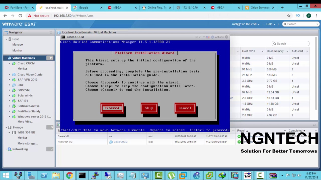 Complete Installation Cisco unified communications manager 11.5.1 CUCM ...