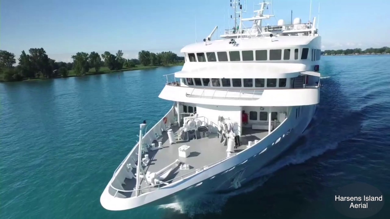 July 2017 Harsens Island Aerial Freighters Drone Video July 2017 (5 ...