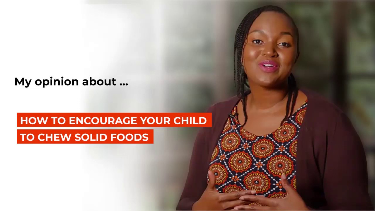 How to Encourage Your Child to Chew Solid Food - YouTube
