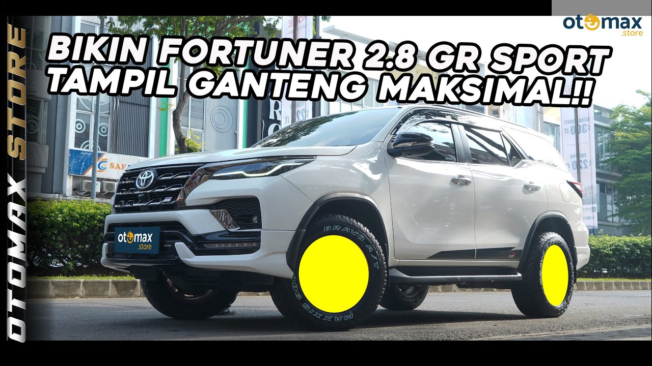 MODIFIKASI FORTUNER 2.8 GR SPORT, GANTENG MAKSIMAL PAKAI VELG VOLK RAYS ...