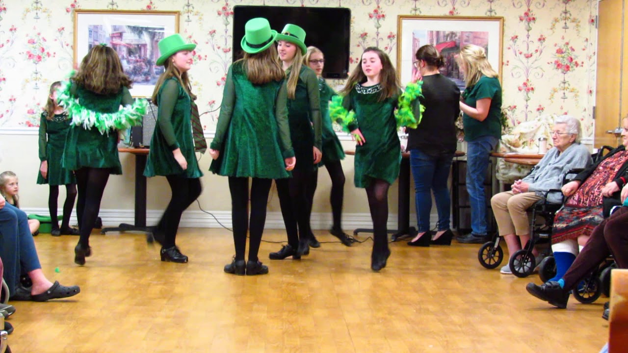 The Johnston School of Irish Dance entertains the residents at Utica NY ...