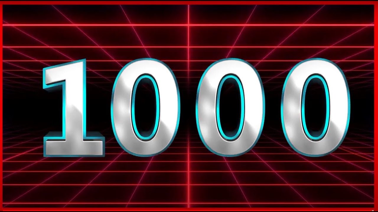 Numbers 1 to 1000 | Números de 1 a 1000 | 1から1000までの数字 | 1to1000 | 1에서 ...