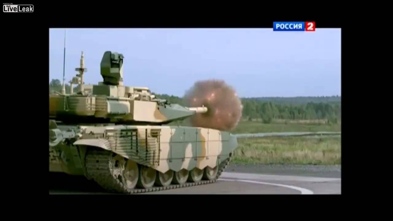 TANK shoots missile in slowmotion - YouTube
