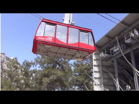 Antalya Olympos Teleferik full journey see through