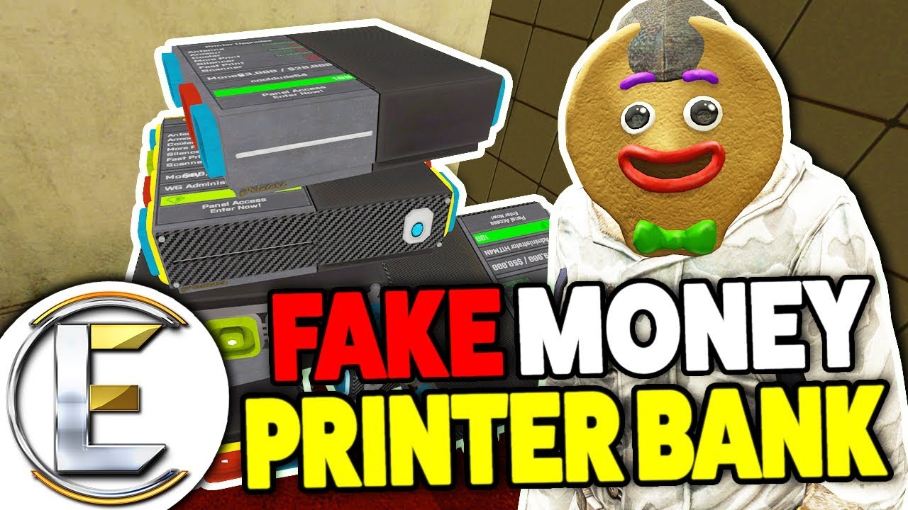 Fake Money Printer Bank - Gmod DarkRP Life (Printer Bank Where I Steal ...