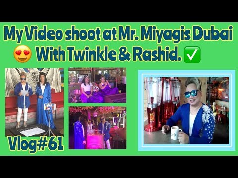 VIDEO SHOOT AT MR. MIYAGIS DUBAI WITH TWINKLE & LITTLE RASHID✅   VLOG#61 / AstroVlog