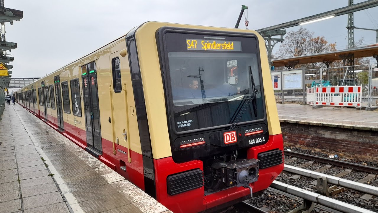 S-Bahn Berlin Mitfahrt im Pendelzug der S47 Schöneweide-Spindlersfeld ...