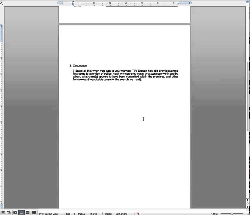 How to write statements of probable cause 2015 - YouTube