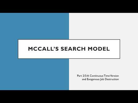 McCall's Search Model (Part 2/3): A Continuous Time Version and ...