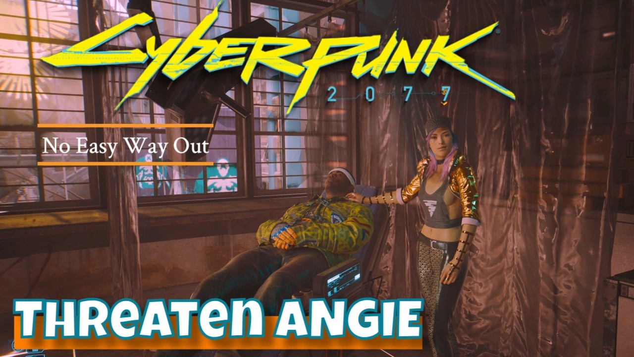 Cyberpunk 2077 | Saving Aaron by threatening Angie | No Easy Way Out ...