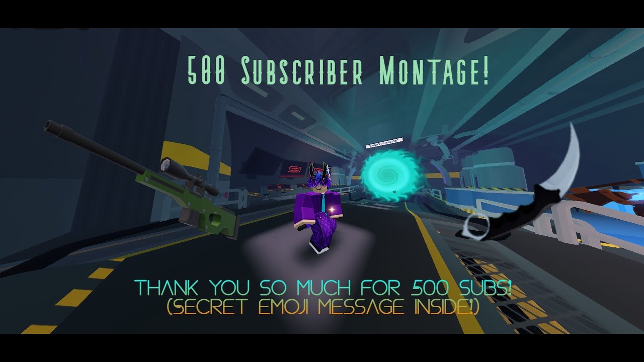 500 Subscriber Special! Montage of Sniper and Knife Clips! (Roblox ...