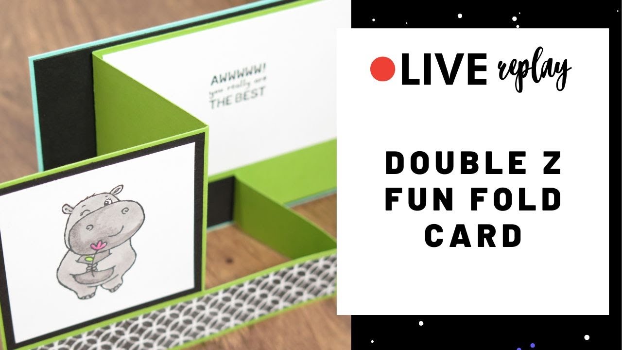 How To Make A Double Z Fold Card - YouTube