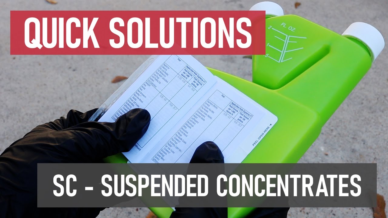Quick Solutions: How to Use Suspended Concentrate Pesticides - YouTube
