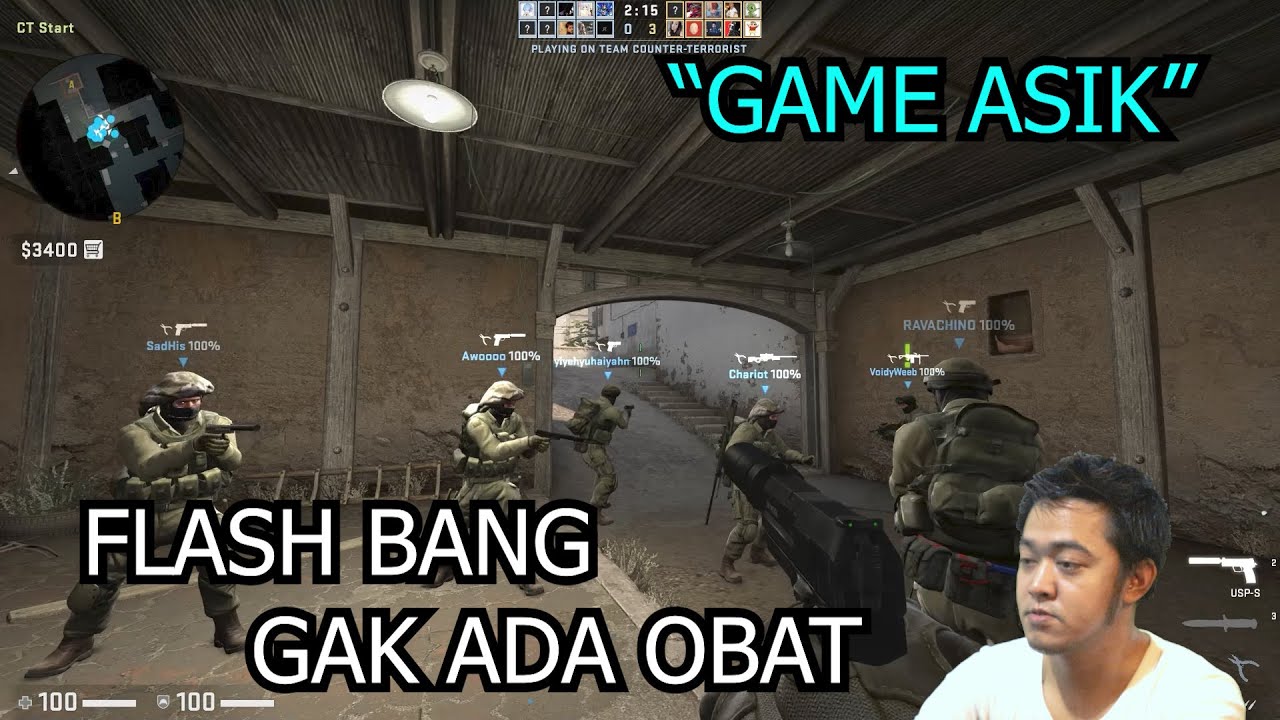 GAME ASIK - FLASH BANG GAK ADA OBAT | CSGO - YouTube