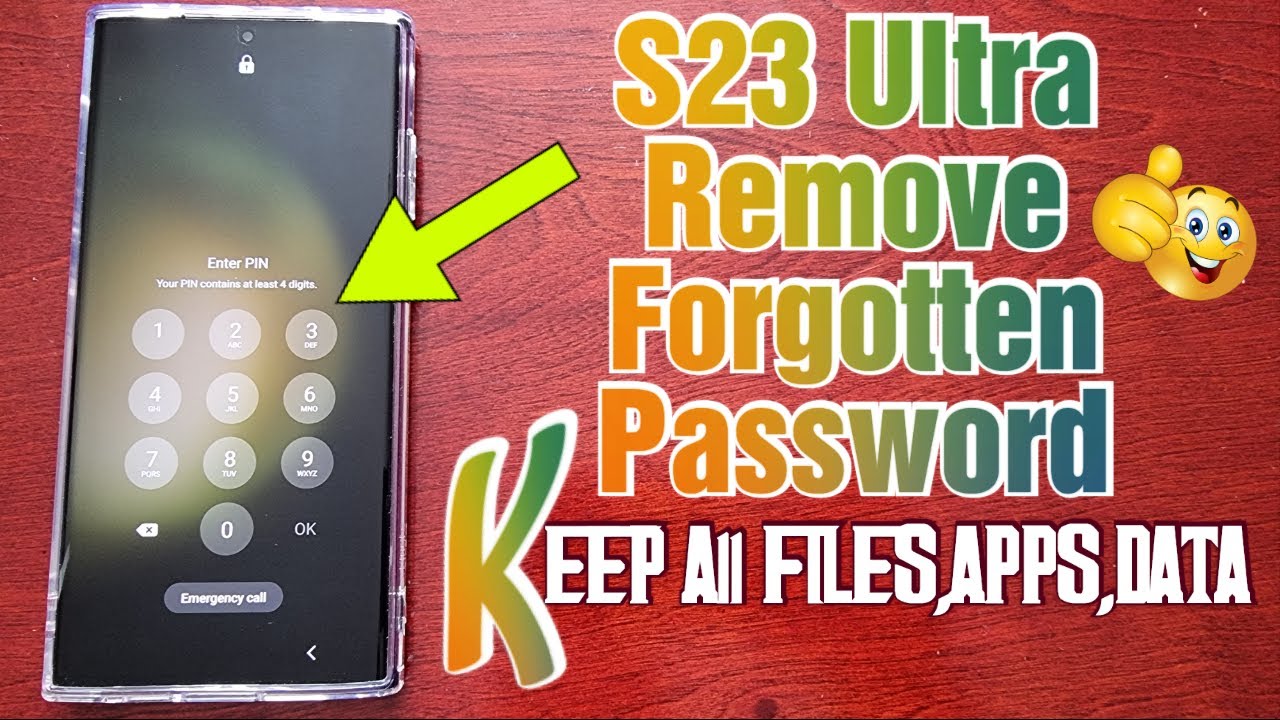 Samsung Galaxy S23 Ultra How to Remove Forgotten Passwords Fingerprint ...