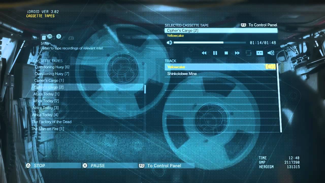 MGSV: TPP - Cassette Tape Recording - Cipher's Cargo #1 and #2 (The ...