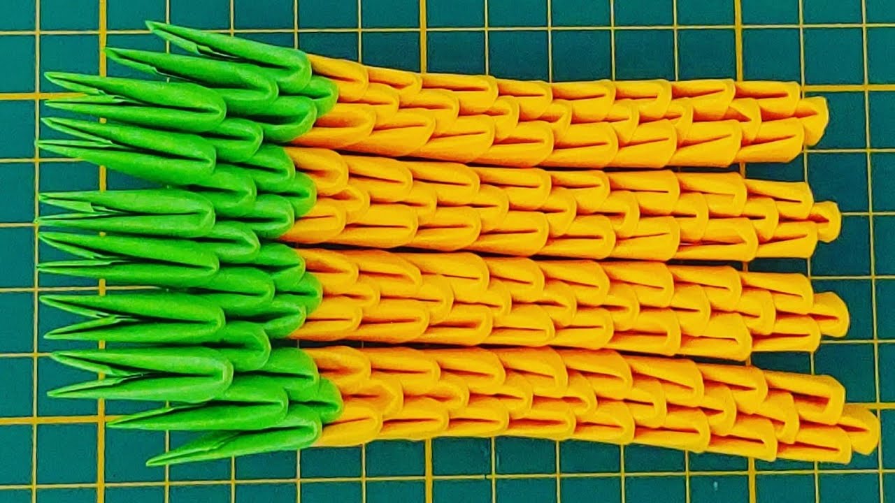 3D Origami Banana | How to make a very easy 3D Origami Banana - YouTube