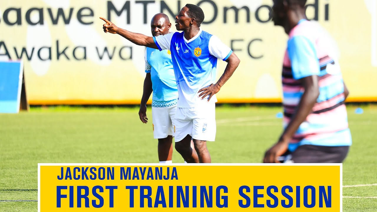 Manager Jackson Mayanja First Training Session. - YouTube