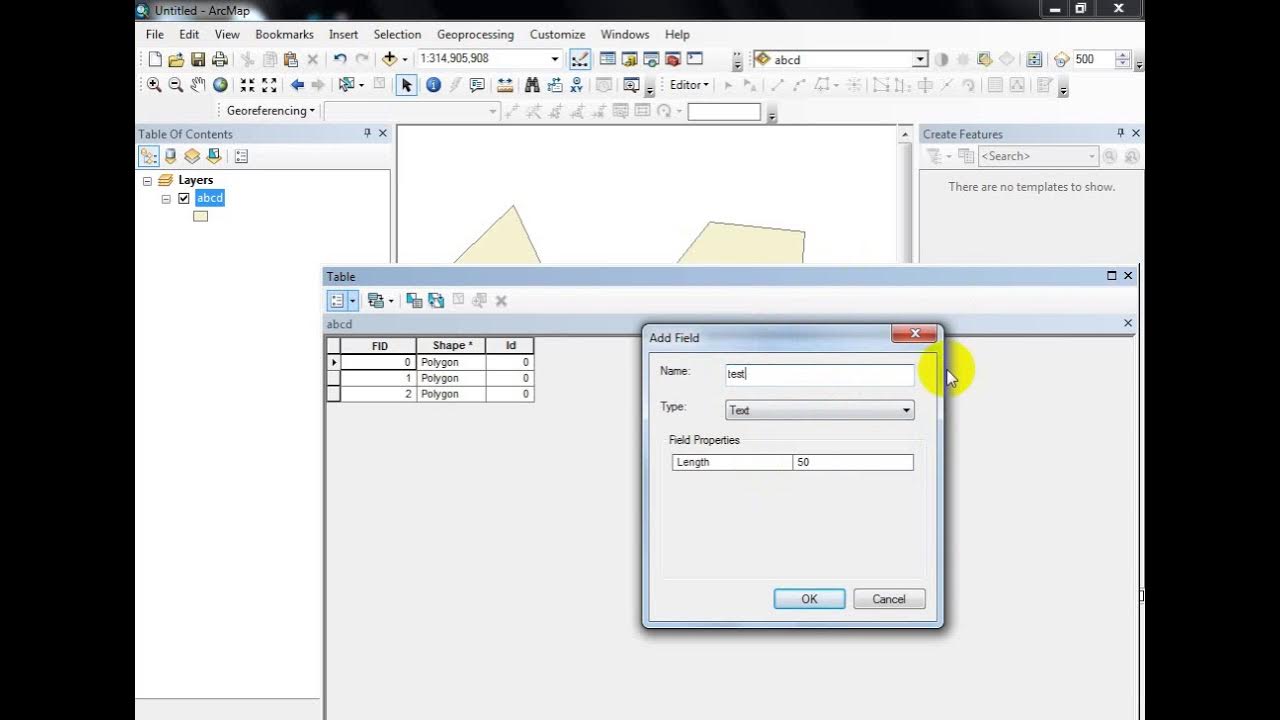 Adding field in shapefile attribute table: ArcGIS Basics - YouTube