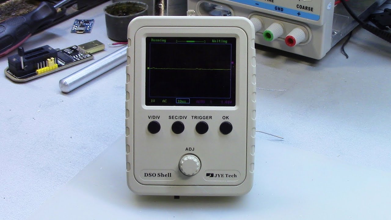 DSO 150 мини осциллограф доработка + обновление программы - YouTube