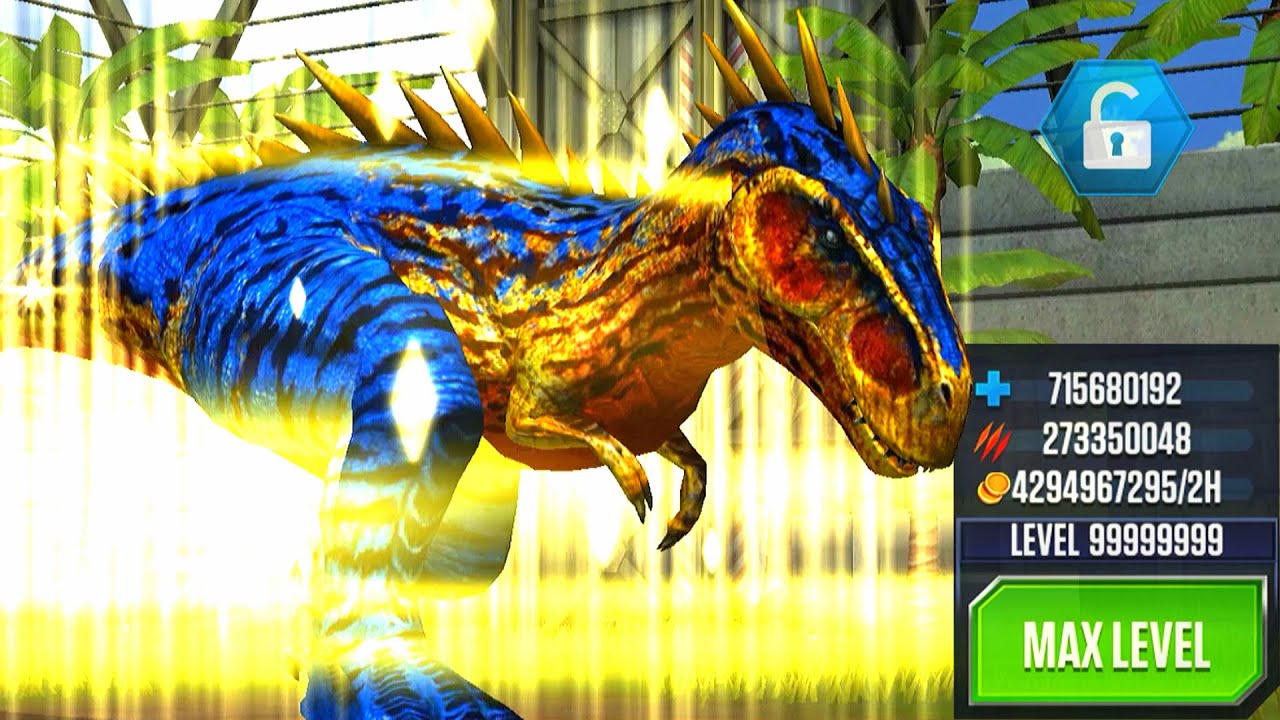 UPGRADE TYRANNOTITAN X3 MAXED Vs MAX LEVEL 9999 | JURASSIC WORLD THE ...