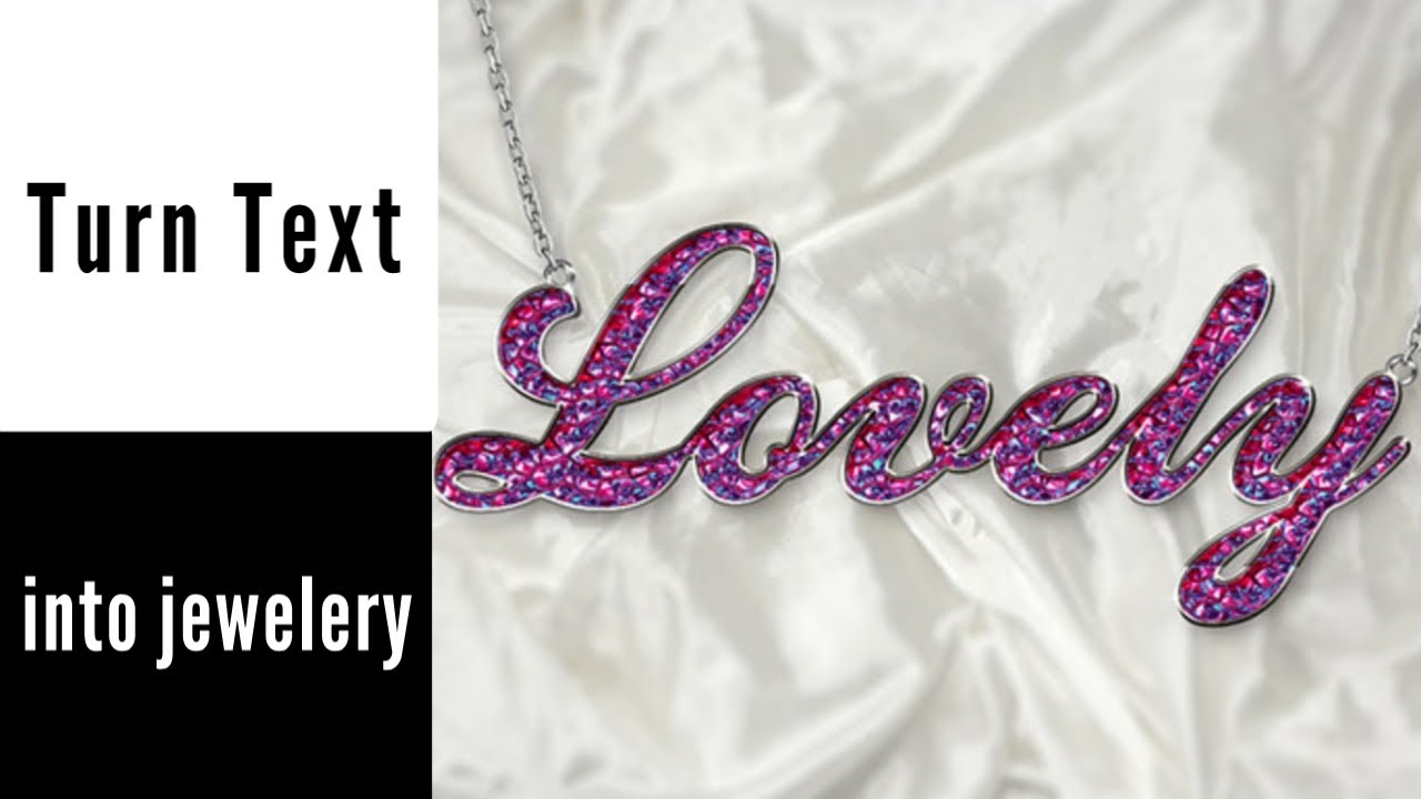 Turn text into jewelry | Glowforge &Silhouette - YouTube