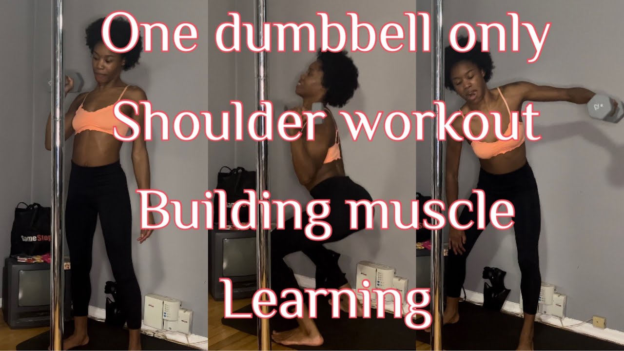 Beginner | one dumbbell only | intense shoulder workout to build muscle ...