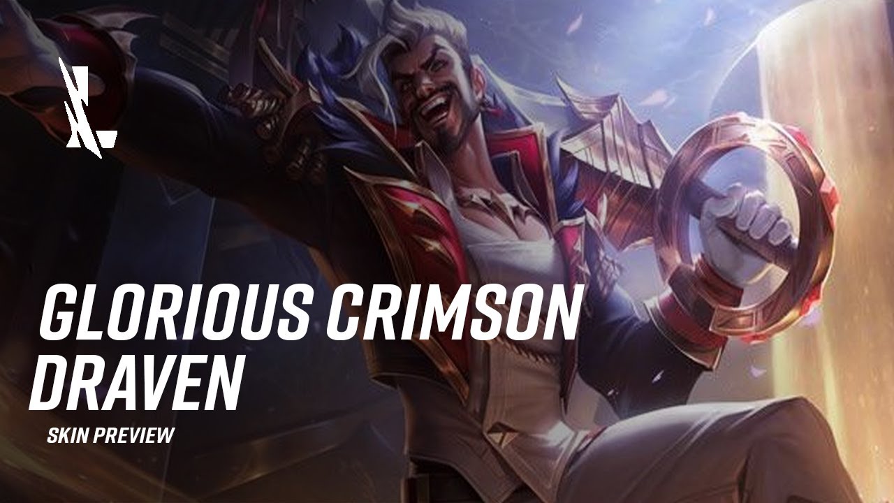 Glorious Crimson Draven Skin Preview | League of Legends: Wild Rift ...