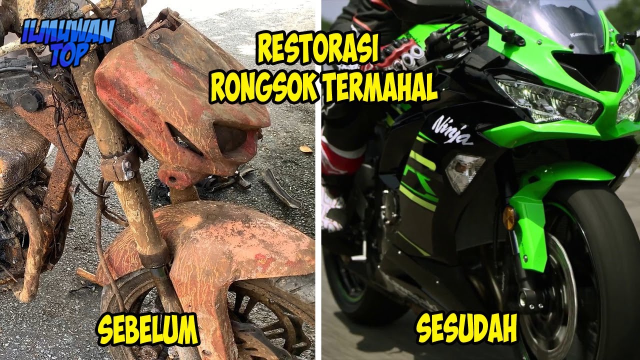 15 RESTORASI SAMPAH TUA MENJADI Sepeda Motor PALING MAHAL DAN Luar ...