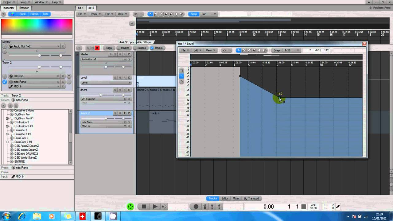 podium DAW Tutorial 5 - YouTube