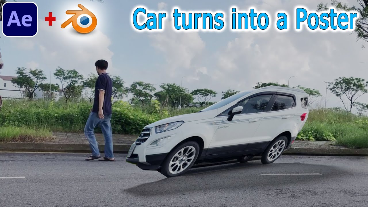How to turn a car into a poster - After Effects and Blender tutorial # ...