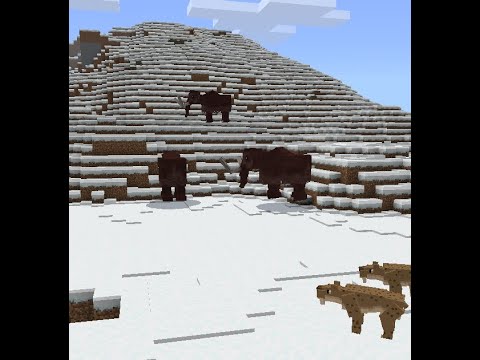 Cenozoic craft testing aka prehistoric lands addon - YouTube