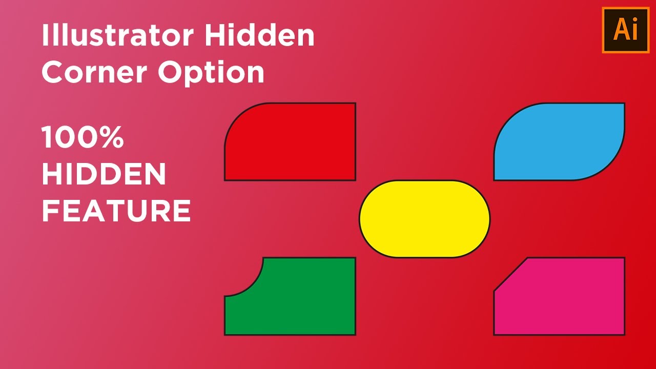 Illustrator Hidden Corner Option - YouTube