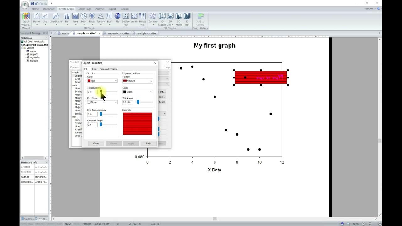 Modifying Graph in SigmaPlot - YouTube
