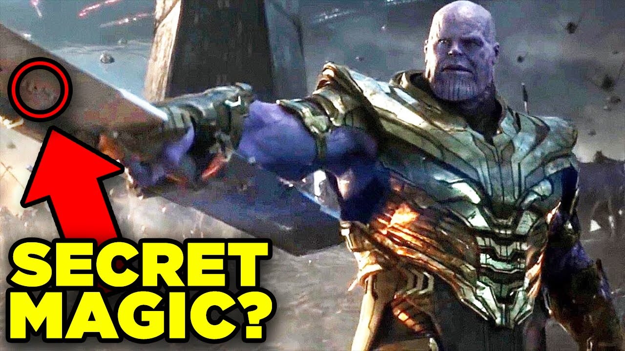 Avengers Endgame THANOS SWORD Secret Power Revealed! | Weapons of ...